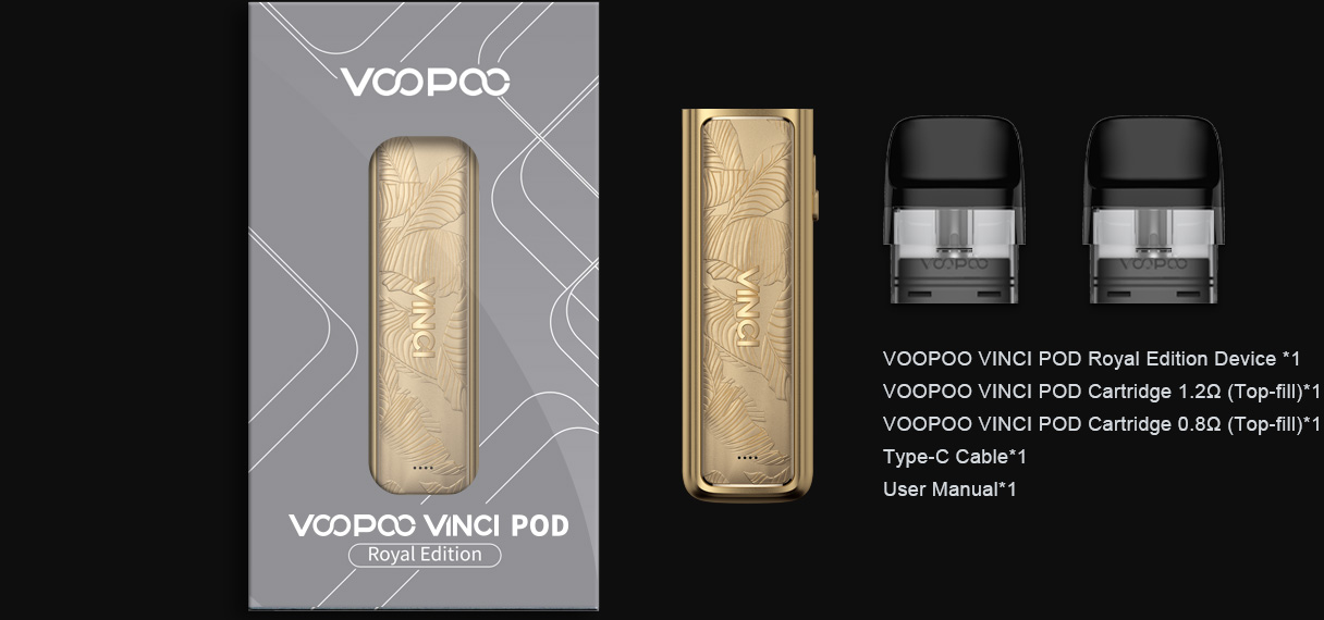 VINCI POD ROYAL EDITION-VOOPOO VAPE Spark Your Life